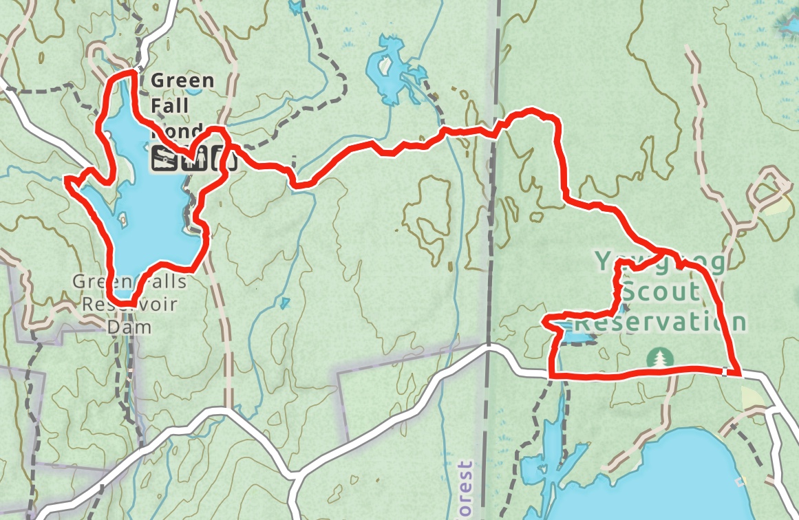Camp Yawgoog to Green Fall Pond – Rhode Island Hiking